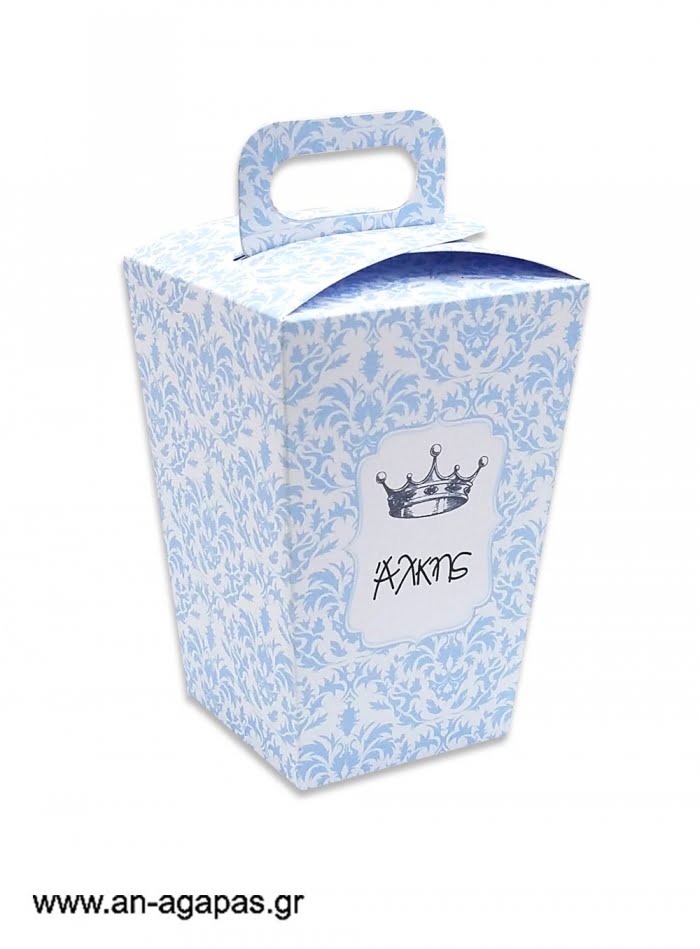 Μπομπονιέρα βάπτισης κουτί τσαντάκι Little Prince - An-agapas